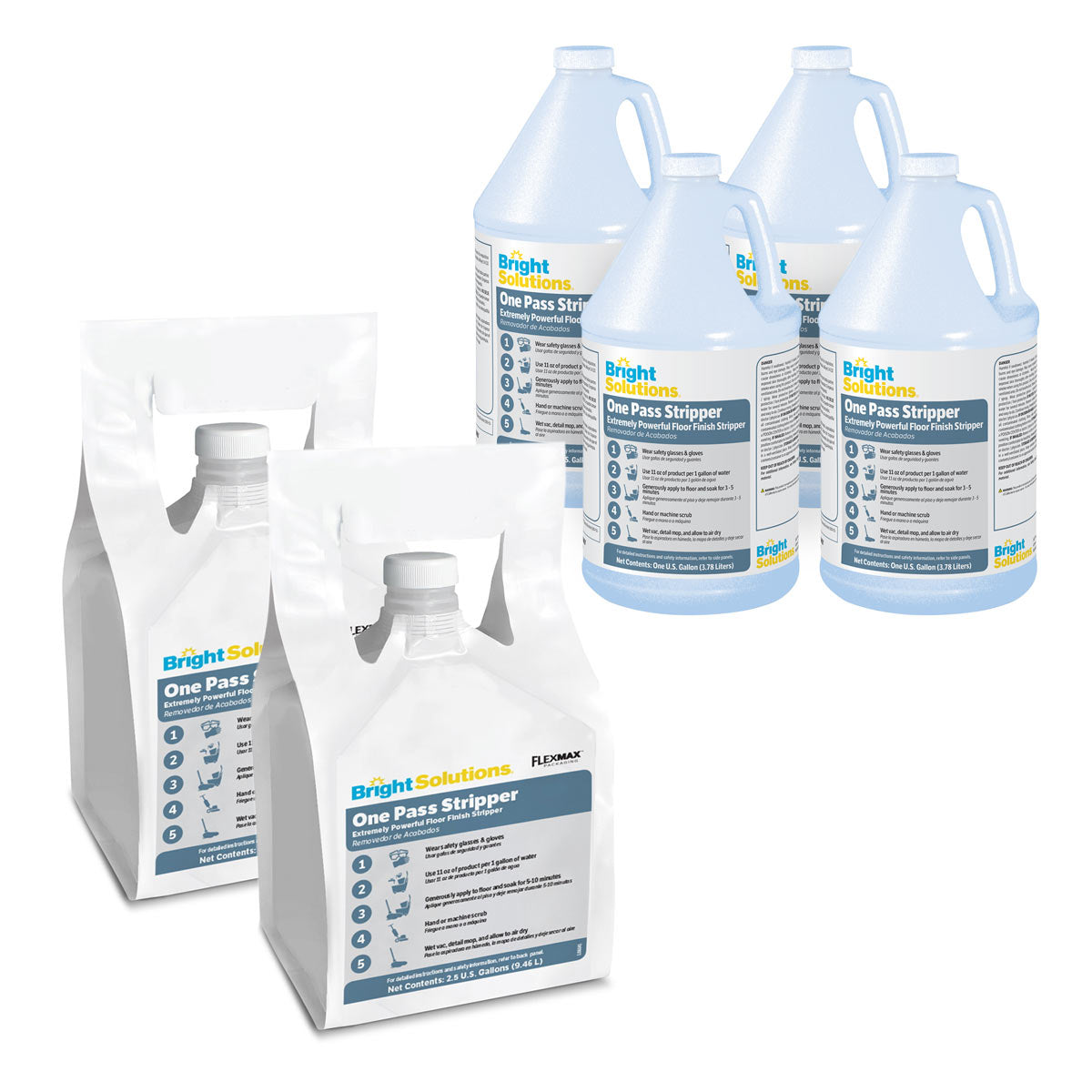 Bright Solutions One Pass Concentrated Floor Stripper — FloorScrubbers.com