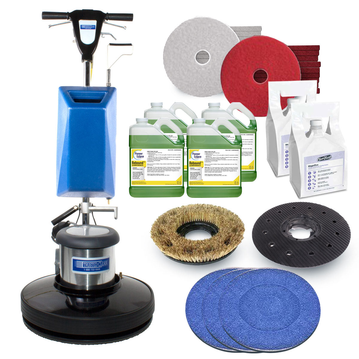 Marble Floor Scrubbing & Polishing Machine - 17 inch - Accessories ...