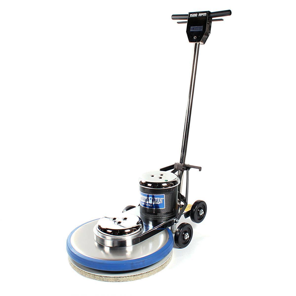 20" Trusted Clean Polished Steel Body Floor Burnisher - 1500 RPM ...